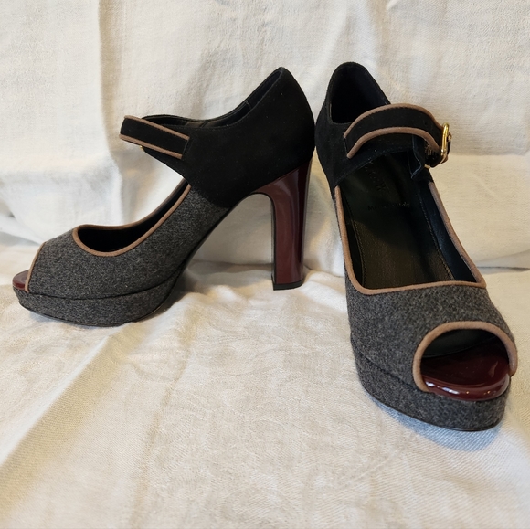 J. Crew | Shoes | Jcrew Cranberry Patent Leather And Tweed Mary Jane ...